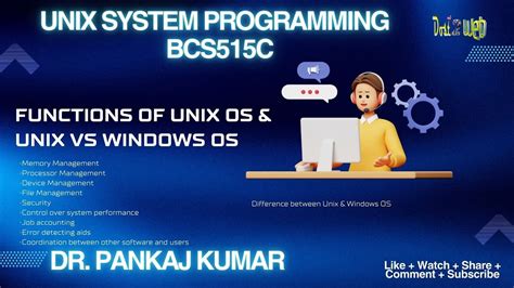 Functions Of Operating System Unix Vs Windows Os Unix System