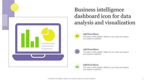 Business Intelligence Dashboard Icon For Data Analysis And Visualization Information Pdf
