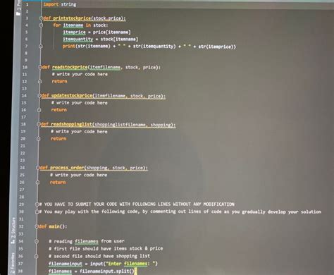 Solved Import String 2 Adef Printstockpricestock Price 3