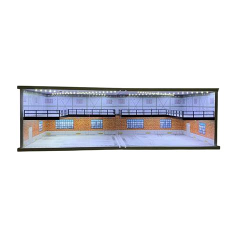 Aosekaa 1 64 Model Car Display Case Alloy Car Garage Tabletop Decor Display Stand Miniature