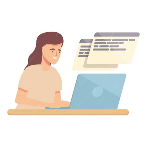 Premium Vector Programming Education Icon Cartoon Vector Computer