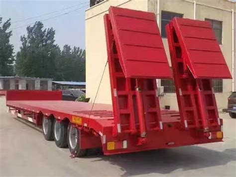 3 Axles 80t Lowboy Trailer For Sale