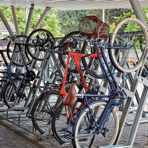 Semi Vertical Cycle Rack The Bike Storage Company