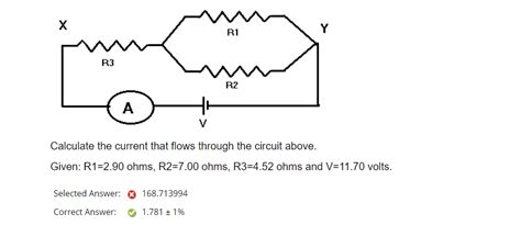 Solved Calculate The Current That Flows Through The Circuit Chegg Com