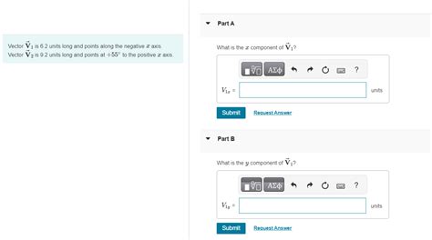 Solved What Is The X Component Of V2 Part D What Is The Y