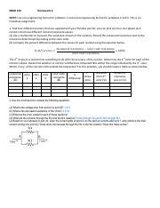 ENGR HW 4 Questions Pdf ENGR 120 Homework 4 NOTE Use Non Engineering Format For Problems 1