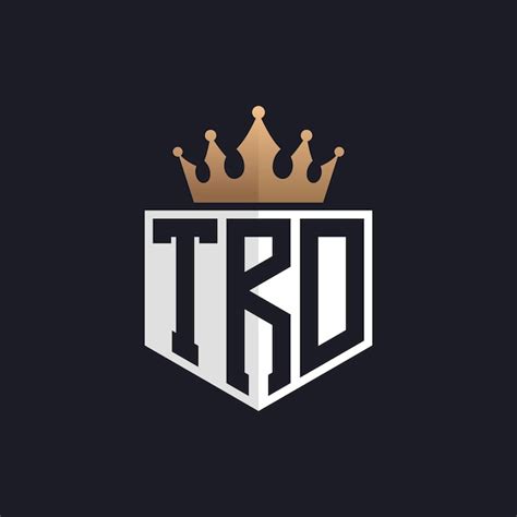 Premium Vector | Luxury TRD Logo with Crown Elegant Initials TRD Letter ...