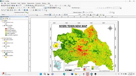 How To Organize A Presentation Ndvi Map In Arcmap Classification In