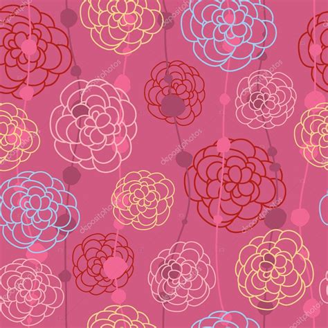 Seamless Texture With Flowers Stock Vector By Lyusjen 52268263