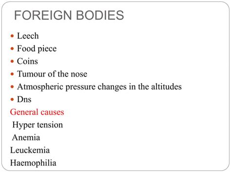 Adult Epistaxis Etiology And Management Pptx