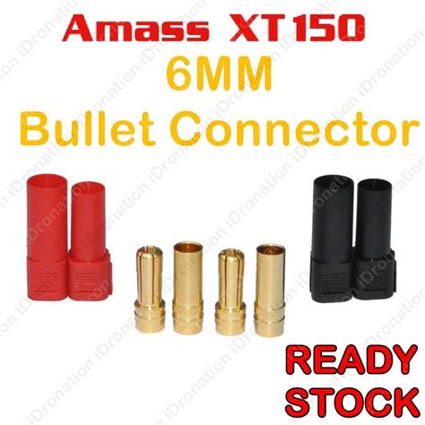 Diy Drone Amass Xt150 Xt 150 6mm 6 Mm Male Female Banana Gold Bullet