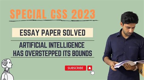 Has Artificial Intelligence Overstepped Its Bounds Solved Css Essay