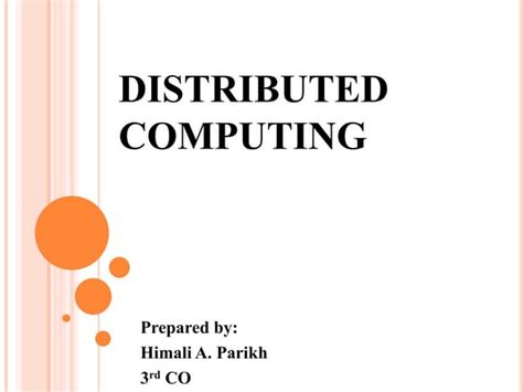 Distributed Computing 2 Ppt