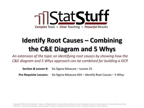 Identify Root Causes Combining The Cande Diagram And 5 Whys Ppt