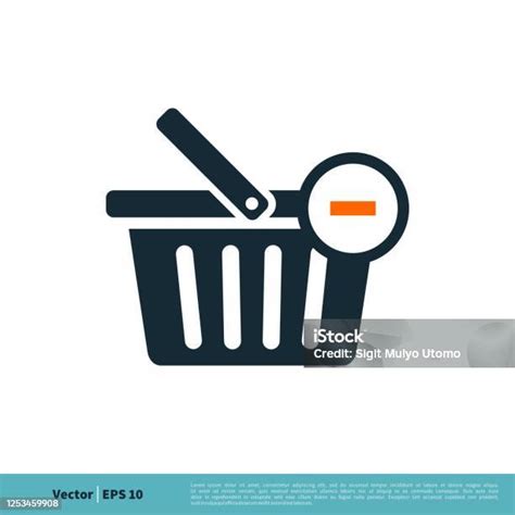 바구니 카트 장바구니 장바구니 전자 상거래 아이콘 벡터 로고 템플릿 일러스트 디자인 벡터 Eps 10 가방에 대한 스톡 벡터 아트 및 기타 이미지 Istock