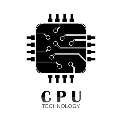 Premium Vector Chip Processor Icon