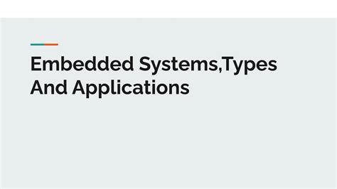Embedded Systemstypes And Applications By Writerjordan Issuu