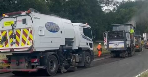 A24 Starts To Reopen 10 Days After Major Resurfacing Work Following 10 Mile Diesel Spill Live