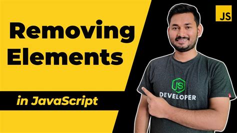 How To Remove Element Using Javascript The Complete Javascript Course Ep60 Youtube