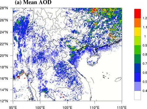Average Spatial Distribution Of The A Mean And B Standard Deviation
