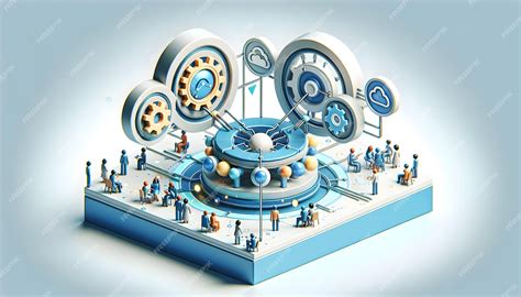 Premium Photo 3d Collaboration Hub Concept Centralized Platform For