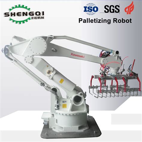palletize robot arm with ground rail industrial palletizing advanced