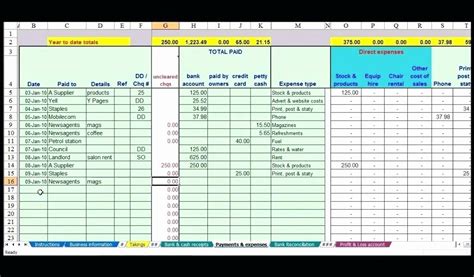 Excel Income And Expense Ledger Ufreeonline Template