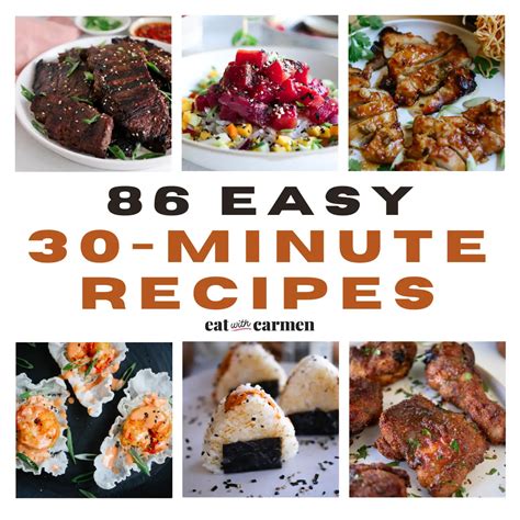 86 Easy 30 Minute Recipes For Dinner Eat With Carmen