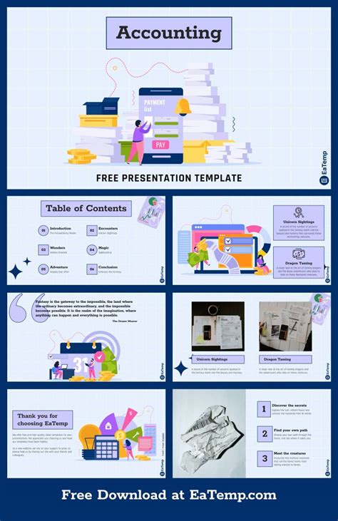 Accounting PPT Presentation Template EaTemp