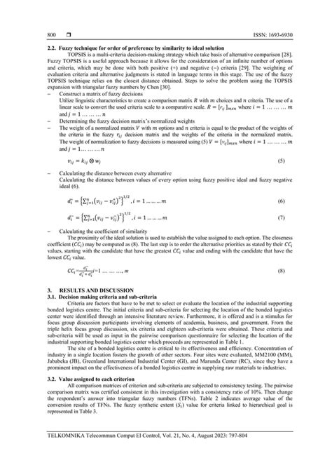 A Combined Fuzzy Ahp With Fuzzy Topsis To Locate Industrial Supporting Bonded Logistics Centers