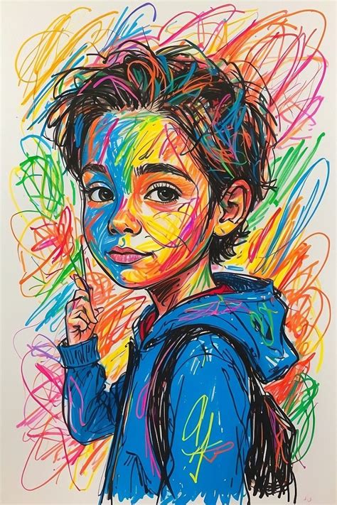 Stunning Marker Art Inspiration For Little Ones Marker Art Portrait