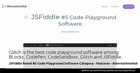 Jsfiddle Rated 5 Code Playground Software Category Features Alternativeshub