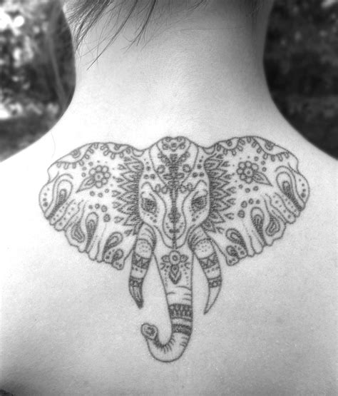 Mandala Elephant Tattoo Drawing