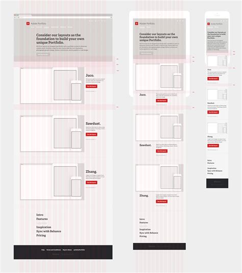 Adobe Portfolio Marketing Site Behance