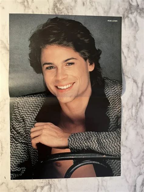 Rob Lowe Shirtless Centerfold Pinup From 80s Teen Magazine £499 Picclick Uk