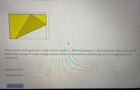 Solved You Are Given A Rectangular Piece Of Paper That Has