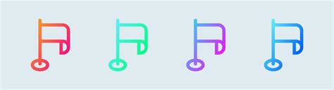 Flag Line Icon In Gradient Colors Mark Signs Illustration 44883648 Vector Art At Vecteezy