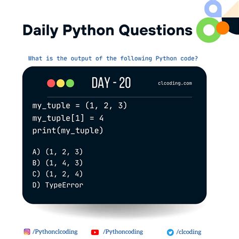 Python Coding On Linkedin Python Coding Challenge Day 20 What Is The Output Of The Following Python Coding On Linkedin Python Coding Challenge Day 20 What Is The Output Of The Following