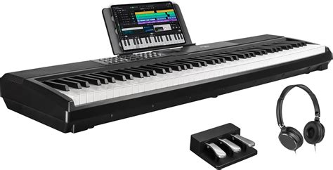 Strich 88 Keys Weighted Keyboard With Sustain Pedal Hammer Action Digital Piano