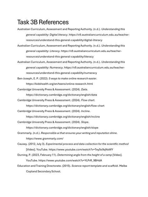 Task 3b References Pdf Cognition