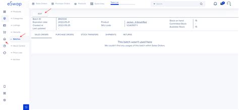 How To Edit Manufactured And Expiration Dates Of Batch ESwap