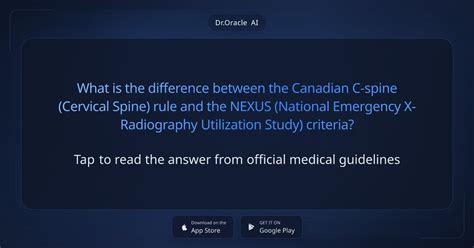 What Is The Difference Between The Canadian C Spine Cervical Spine