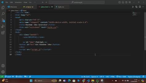 Launching A Joke Generator With Html Css And Javascript Pratham