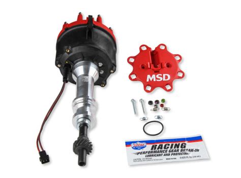 Msd Distributor Billet Ford 351w For Edelbrock Victor Jr Wsteel Gear