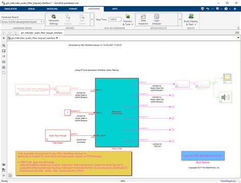 Implement An Audio Filter On An Intel Board