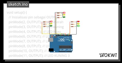 Jalan Pertigaan Wokwi Esp32 Stm32 Arduino Simulator