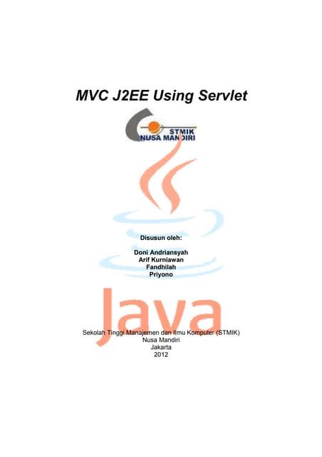 Mvc J2ee Using Servlet Pdf
