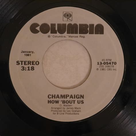 Champaign How Bout Us Anchorrecord