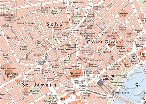 Map Of Central London Updated On Behance