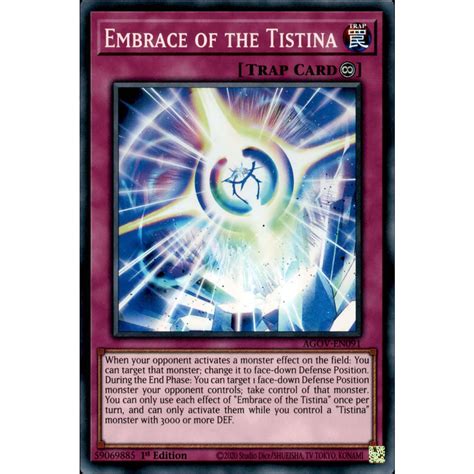 Embrace Of The Tistina Agov En091 Yu Gi Oh Card